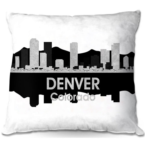DiaNocheDesigns City IV Denver Colorado Reversible Throw Pillow | Wayfair